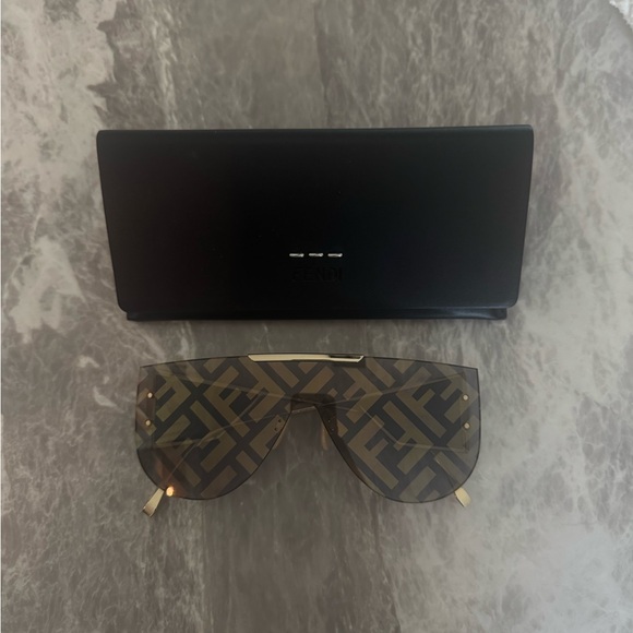 Fendi | Accessories | Fendi Brown And Gold Sunglasses | Poshmark